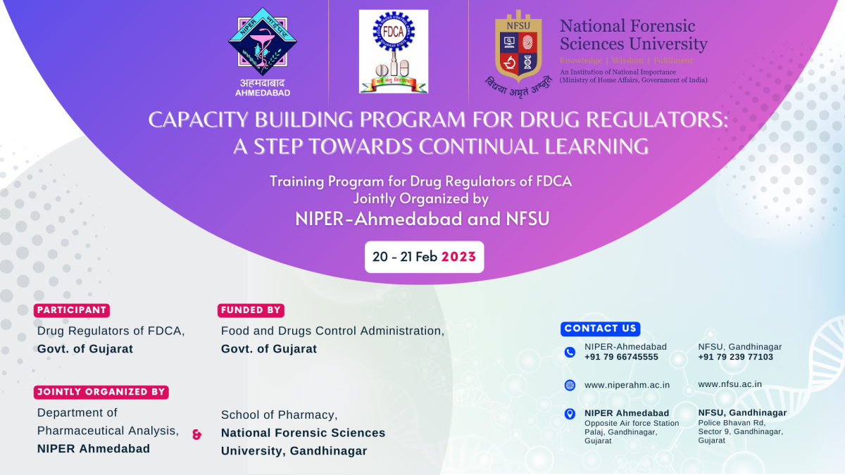 Empowering FDCA Drug Regulators through NIPER-Ahmedabad's Capacity ...